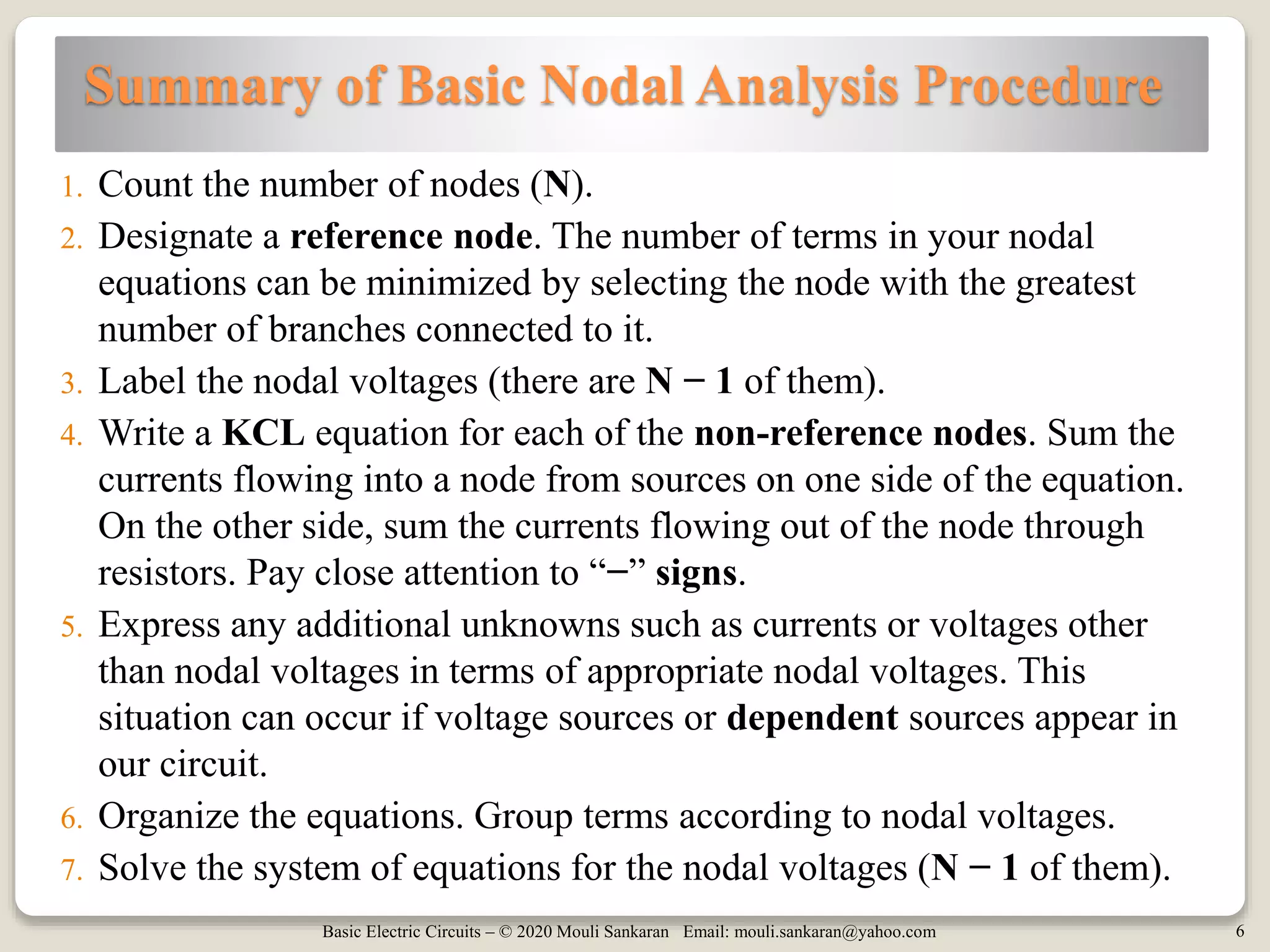 Basic Electric Circuits Session 8B | PPT