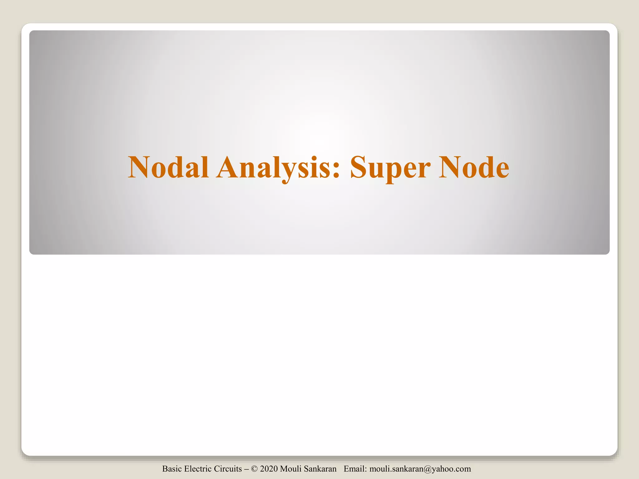 Basic Electric Circuits Session 8B | PPT