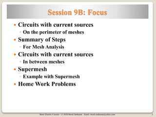 Basic Electric Circuits Session 9B | PPTX