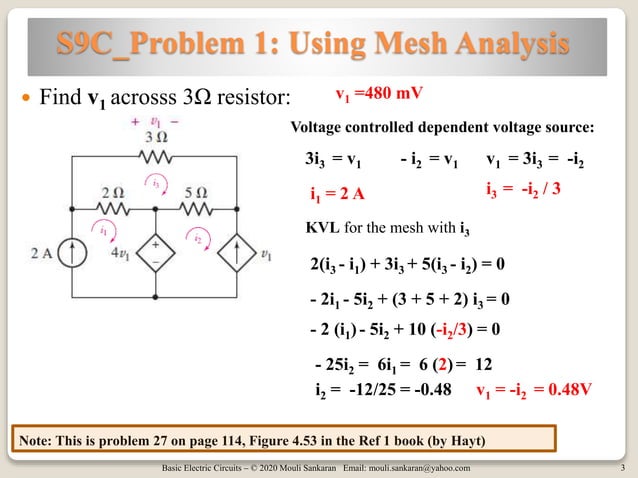 Basic Electric Circuits Session 9C | PPTX
