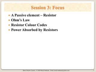 Basic Electric Circuits Course | PPTX
