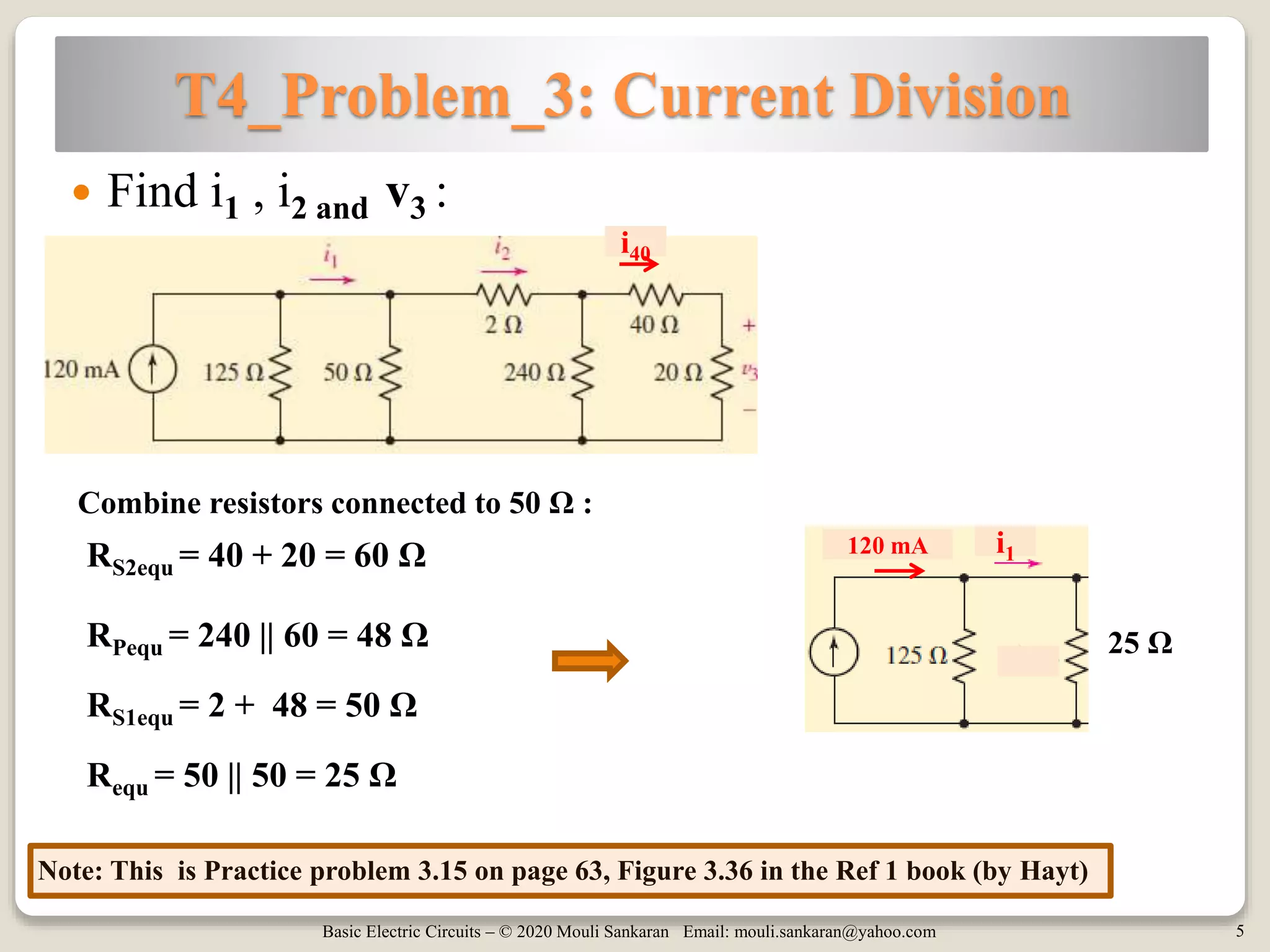 Basic Electric Circuits Tutorial 4 | PPT