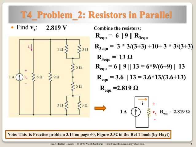 Basic Electric Circuits Tutorial 4 | PPT