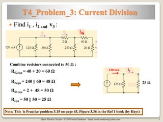 Basic Electric Circuits Tutorial 4 | PPT