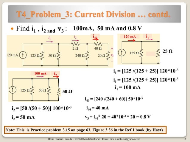 Basic Electric Circuits Tutorial 4 | PPT
