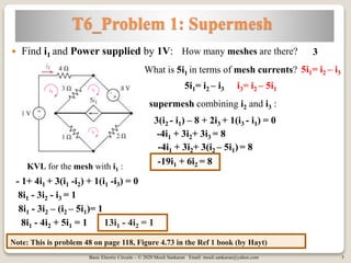 Basic Electric Circuits Tutorial 6 | PPT