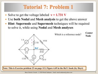 Basic Electric Circuits Tutorial 7 | PPT