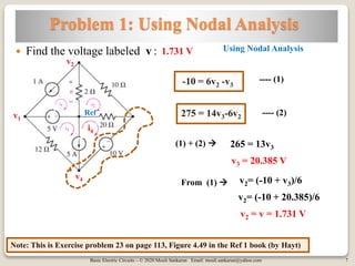 Basic Electric Circuits Tutorial 7 | PPT