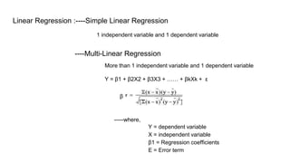 Regression-types | PPT
