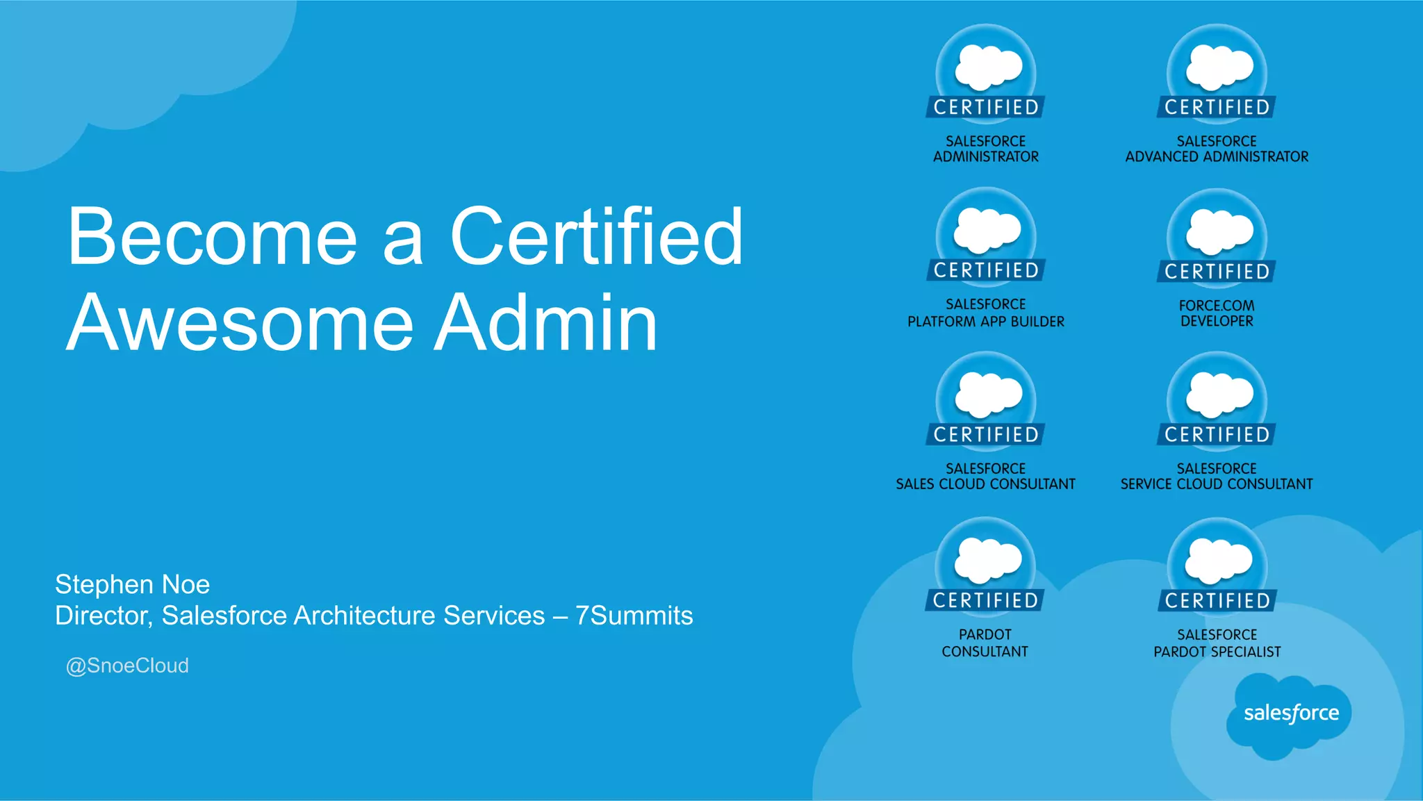 Become a Certified Awesome Admin | PPT