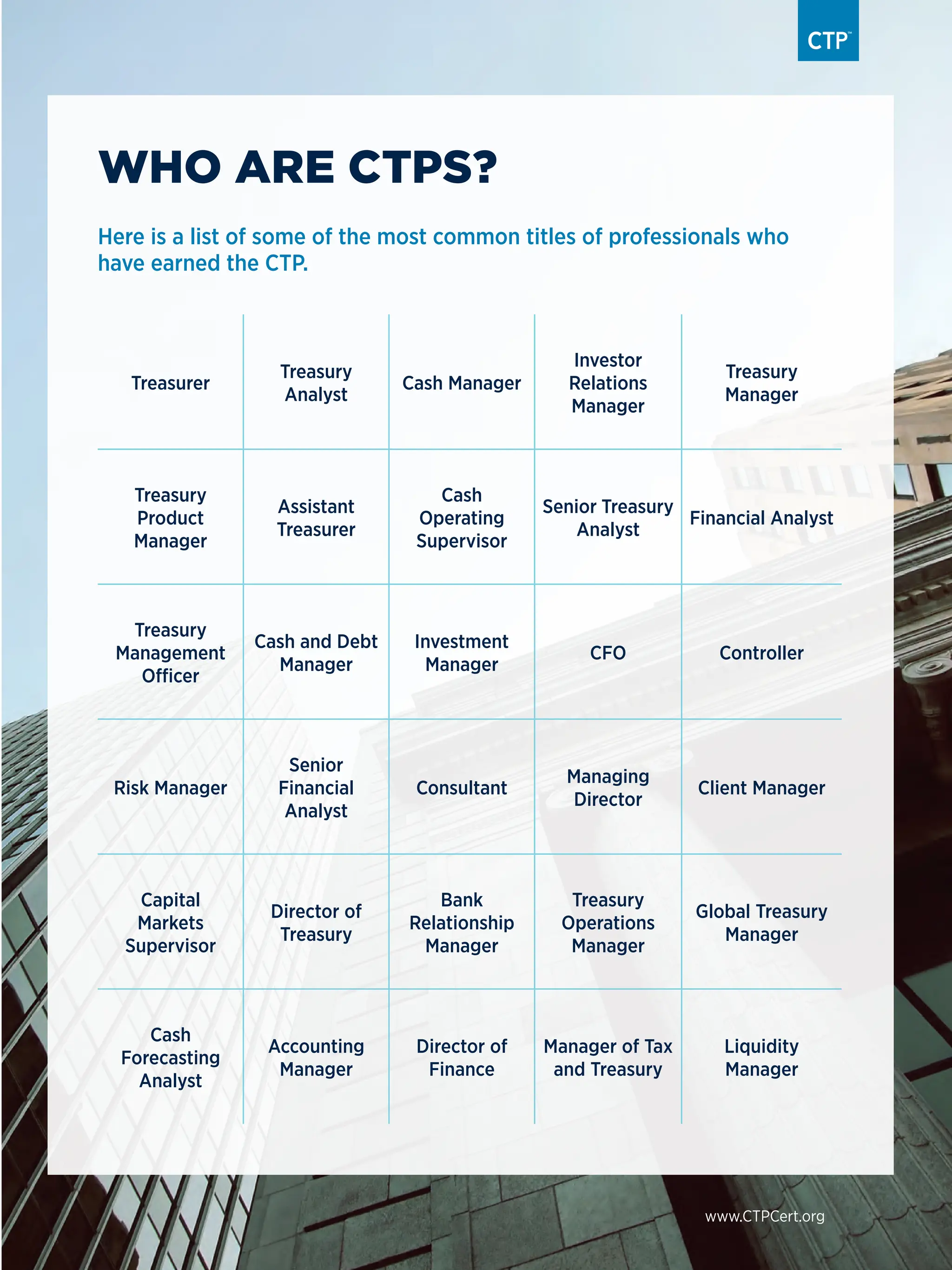 Become a Certified Treasury Professional | PDF