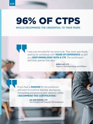 Become a Certified Treasury Professional | PDF