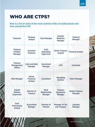 Become a Certified Treasury Professional | PDF