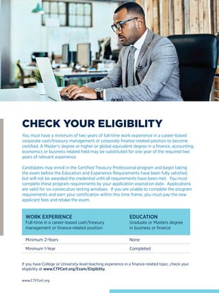 Become a Certified Treasury Professional | PDF