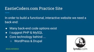 Become a Front End Web Developer | PPT