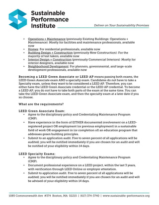 Become a LEED Professional | PDF | Careers