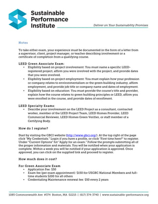 Become a LEED Professional | PDF | Careers
