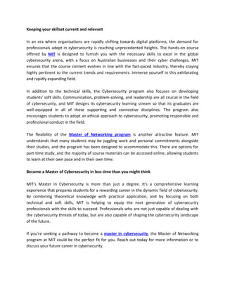 Become a Master of Cybersecurity with Real World Business Challenges | PDF