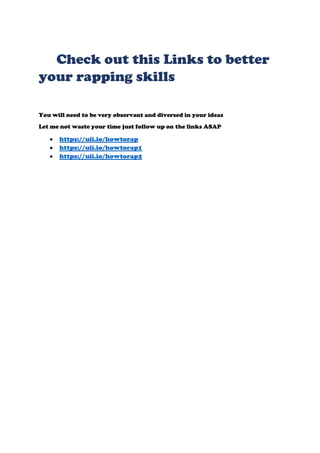 Become a rapper.pdf | Hip Hop Music | Music
