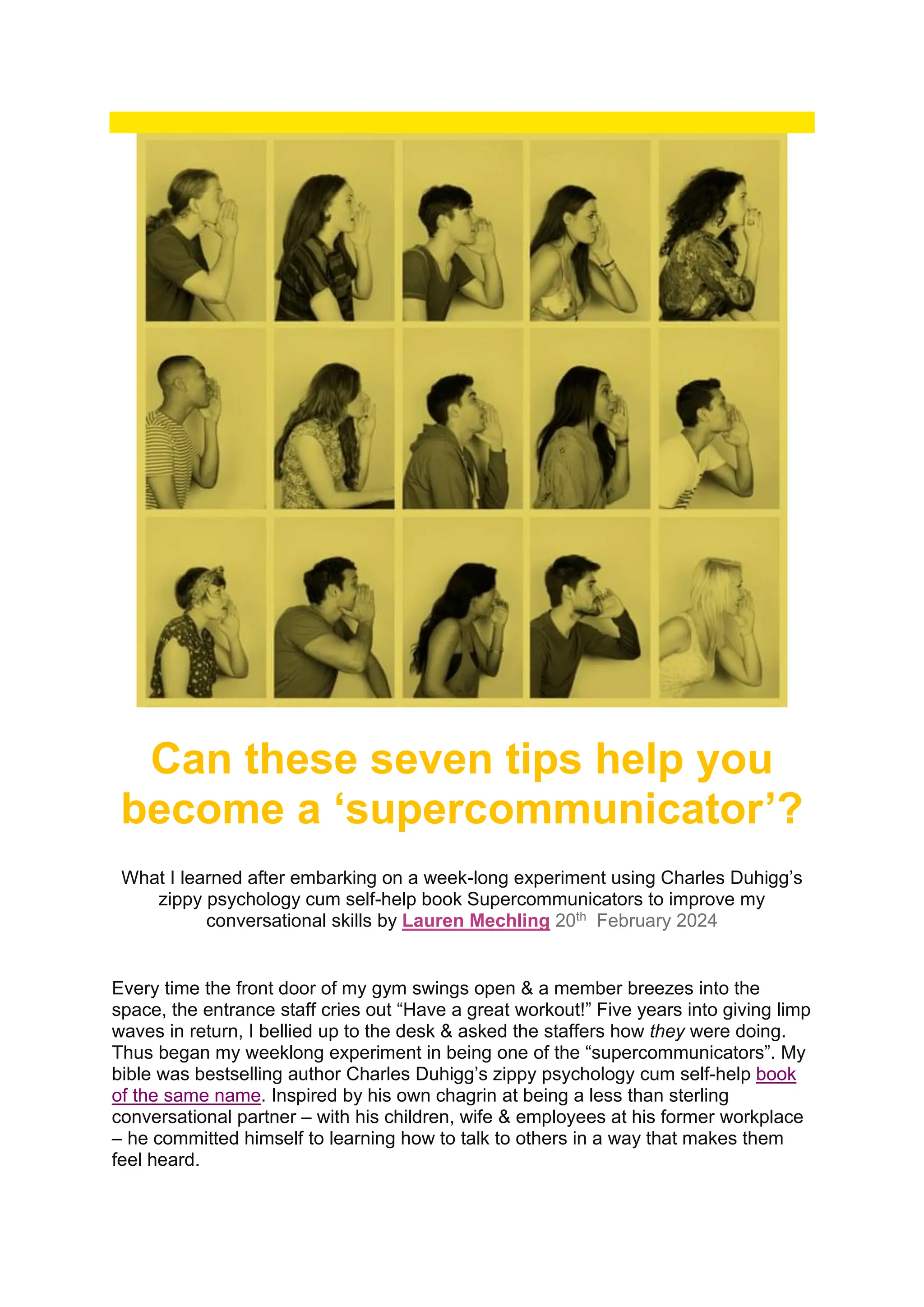 7 tips to help you become a Supercommunicator | PDF