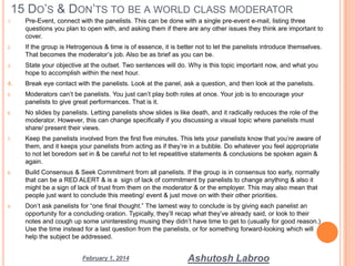 Become a world class moderator al | PPTX