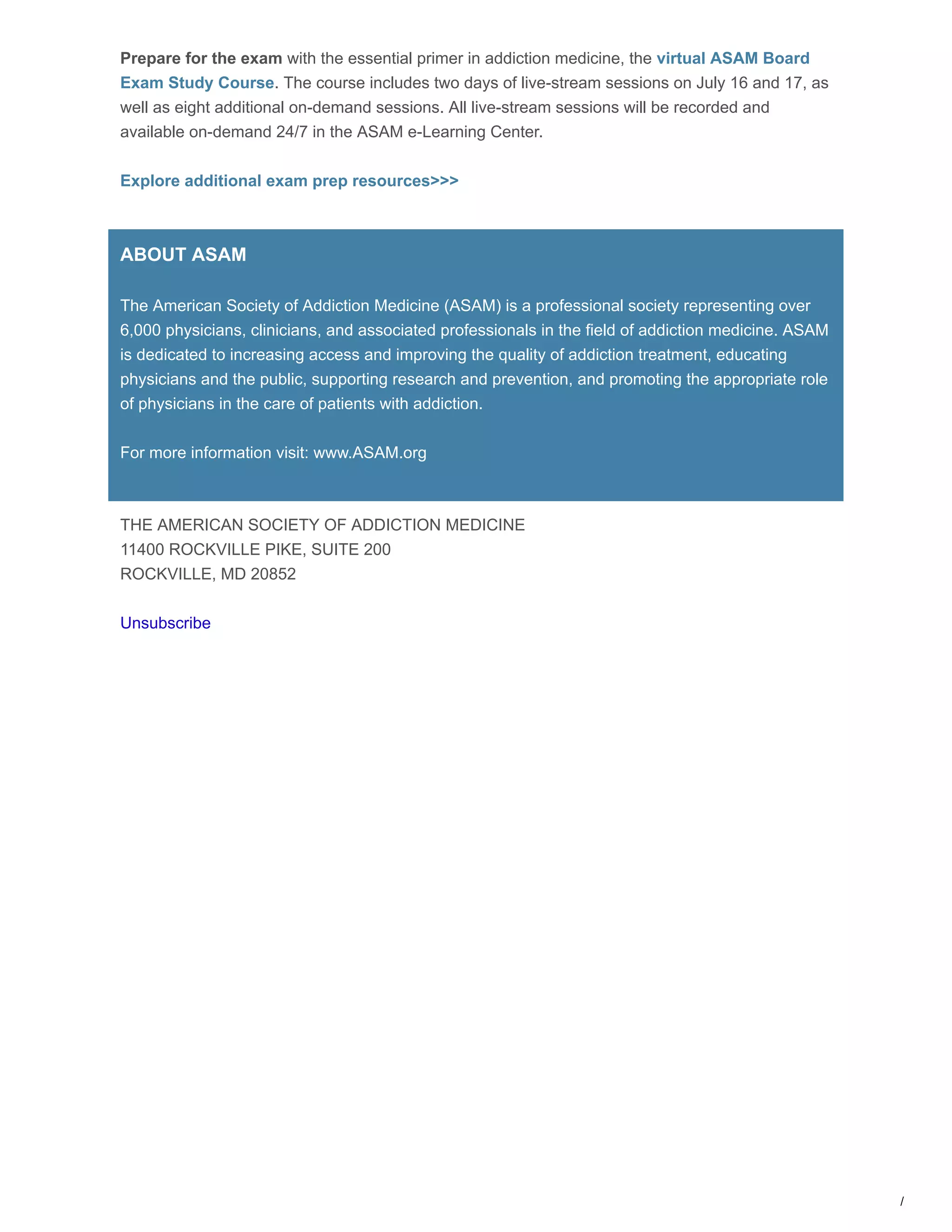 Become Certified in Addiction Medicine | PDF