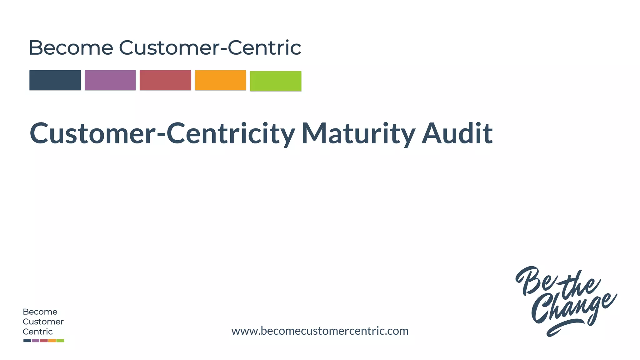 The Customer-Centricity Maturity Audit by Become Customer-Centric | PPT ...