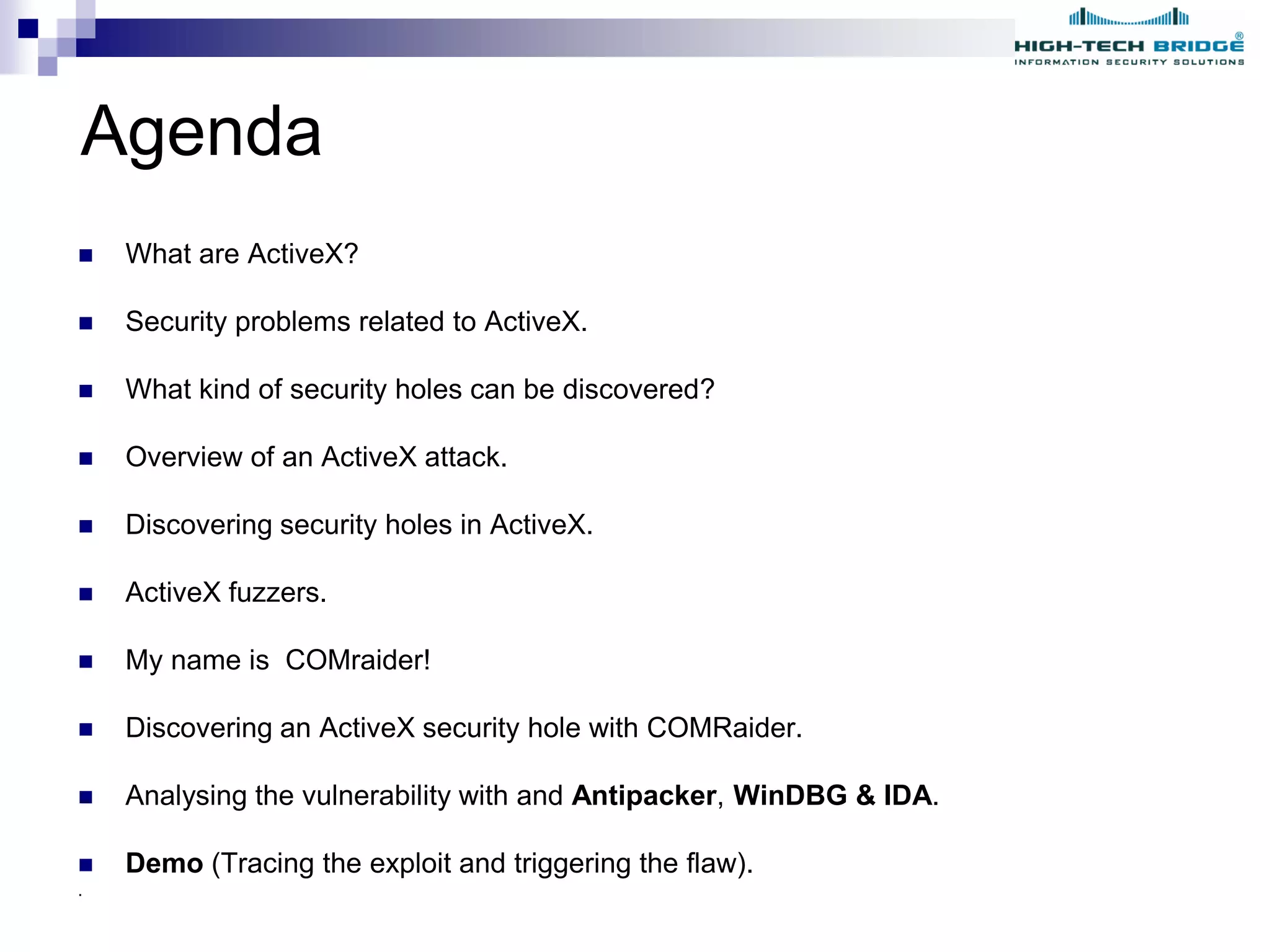 Become fully aware of the potential dangers of ActiveX attacks | PDF | Browsers | Computer ...