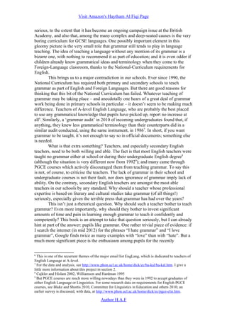 Becoming a Grammar Teacher: Why? What? How? | DOC