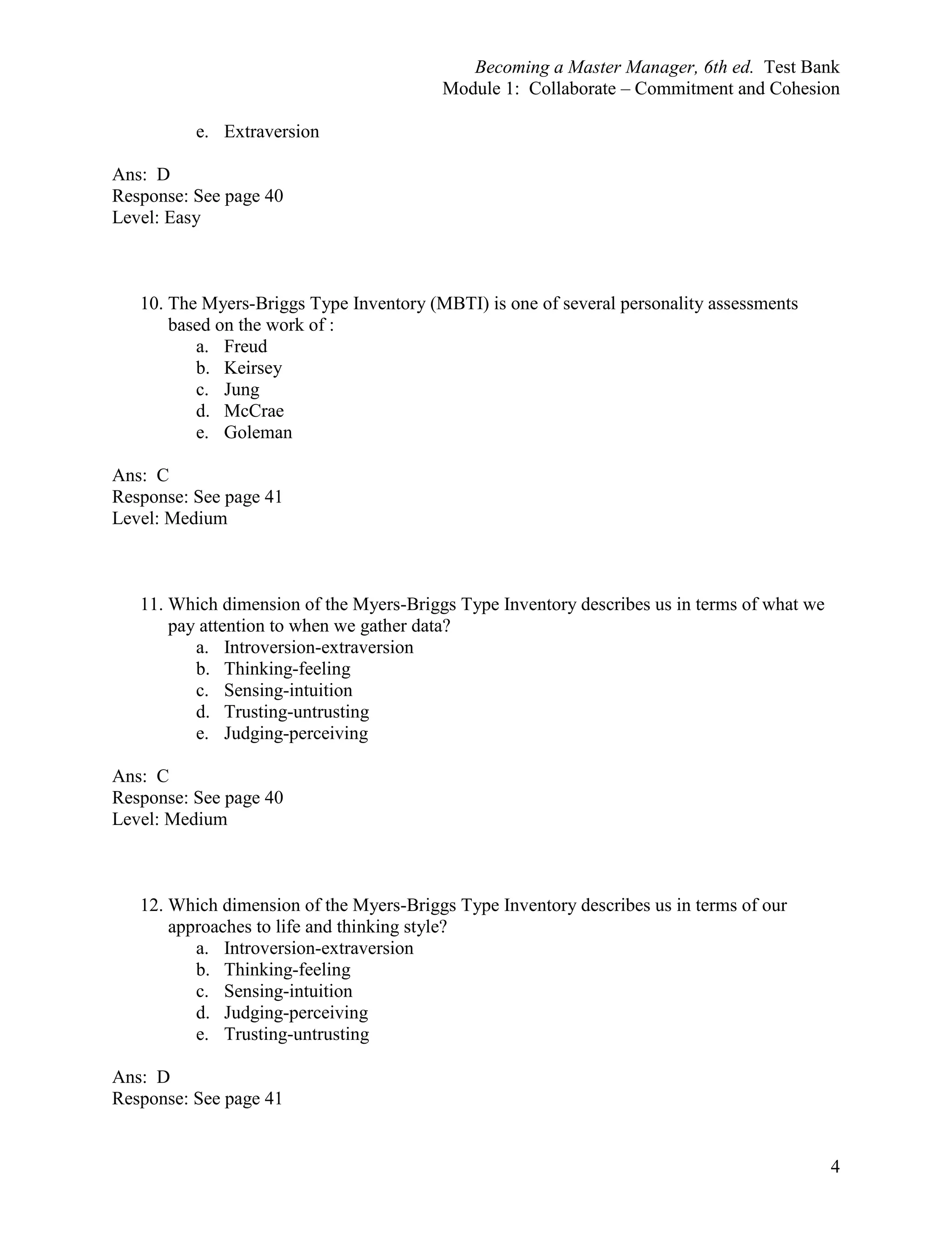 Becoming a Master Manager A Competing Values Approach 6th Edition Quinn ...