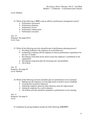 Becoming a Master Manager A Competing Values Approach 6th Edition Quinn ...