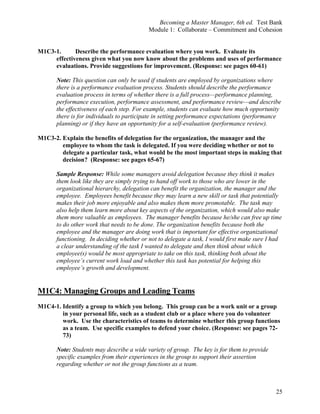 Becoming a Master Manager A Competing Values Approach 6th Edition Quinn ...