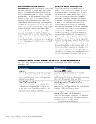 Becoming a World Class CHRO - Validated Model | PDF | Human Resources ...