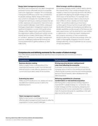 Becoming a World Class CHRO - Validated Model | PDF | Human Resources ...