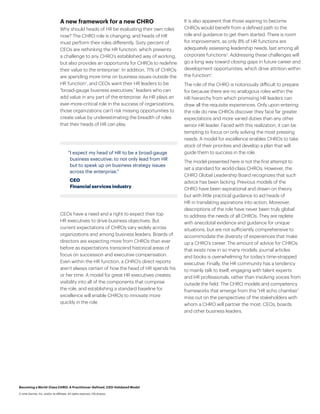 Becoming a World Class CHRO - Validated Model | PDF | Human Resources ...