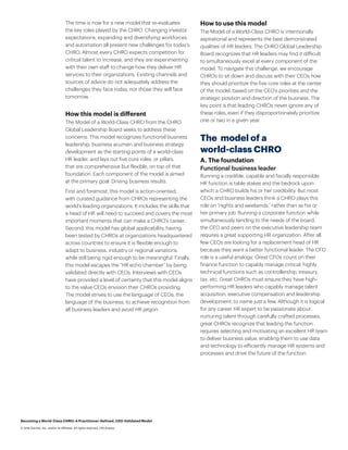 Becoming a World Class CHRO - Validated Model | PDF | Human Resources ...