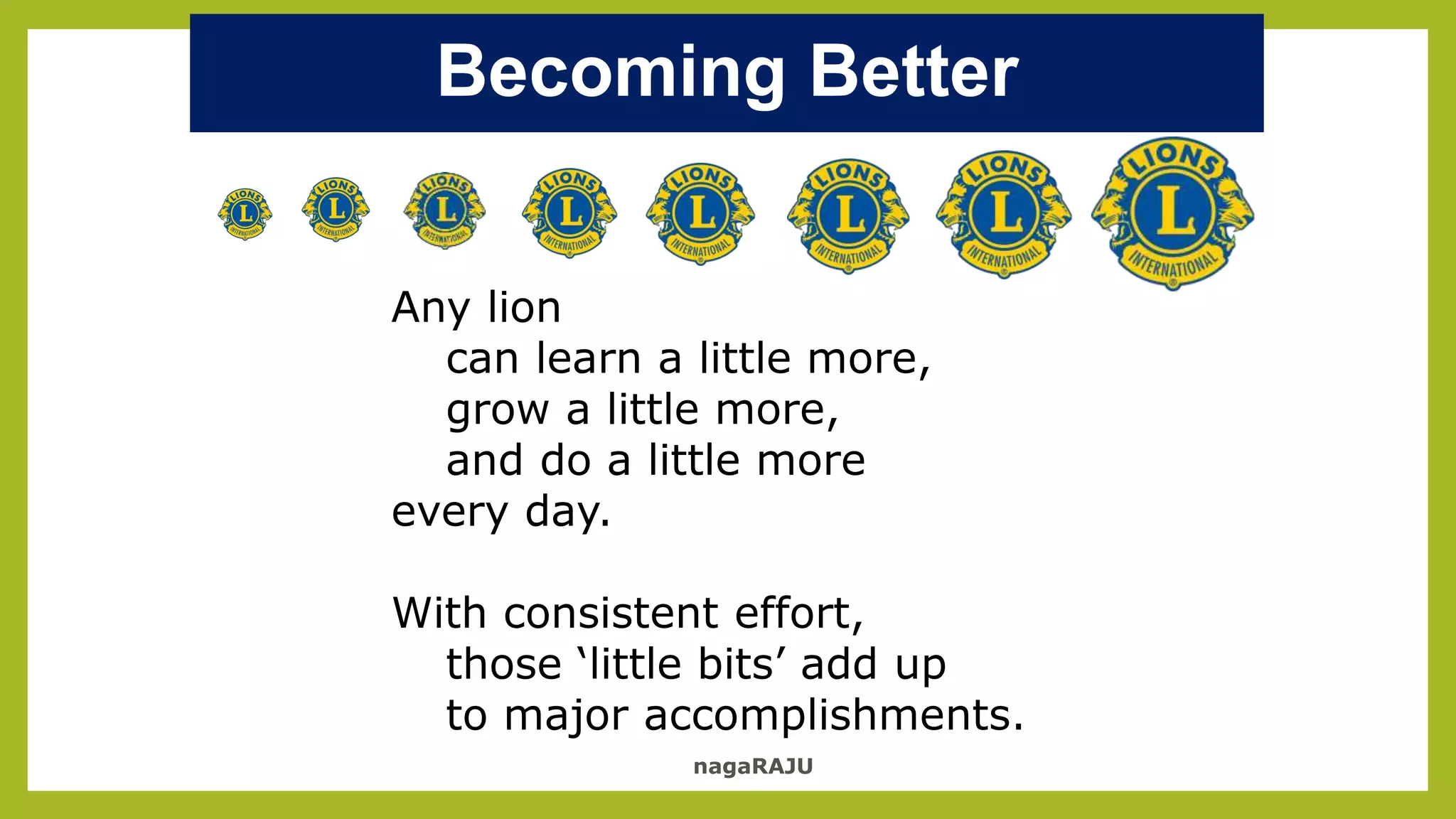Becoming a Better Lion | PPT