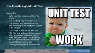 Becoming a better programmer - unit testing | PPT