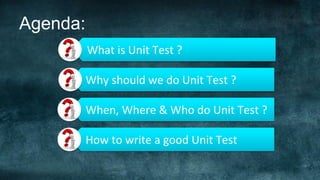 Becoming a better programmer - unit testing | PPT