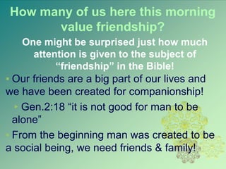 Becoming a friend of God! | PPTX