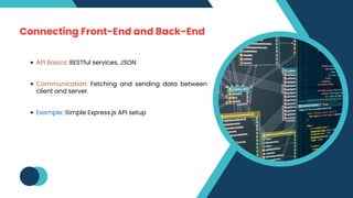 Becoming a Full Stack Developer Bridging Front-End and Back-End ...