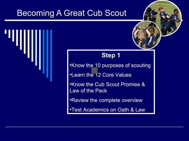Becoming a great cub scout1 | PPT