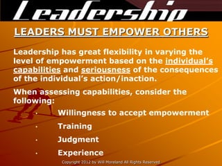 Becoming A Leader | PDF
