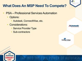 Becoming a CCP: Developing your Autotask Line of Business | PPTX