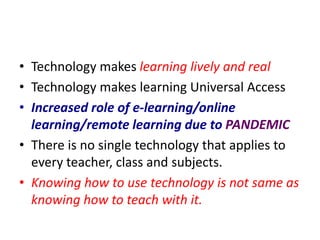 Becoming an effective tecno pedagogue | PPTX