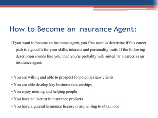 Becoming an insurance agent | PDF