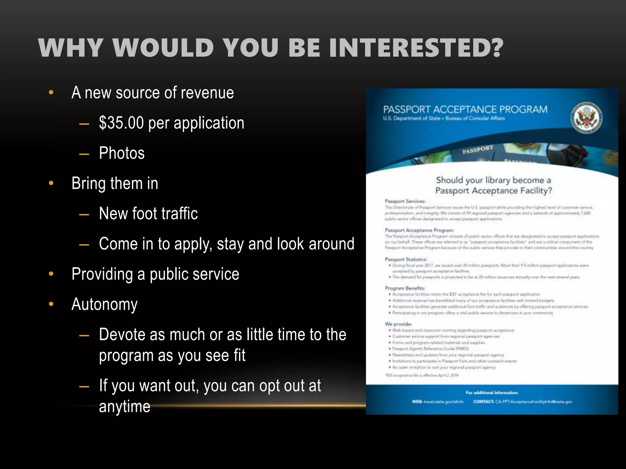 NCompass Live: Providing Passports at Your Library | PPT | Free Download