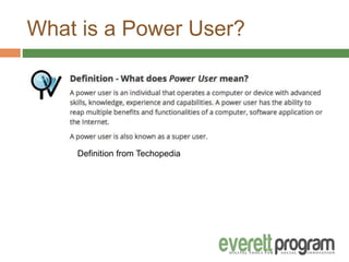 Becoming a Power User | PPTX