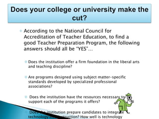 Becoming a teacher | PPT