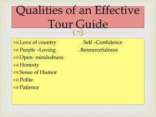 Becoming a Tour Guide | PPT